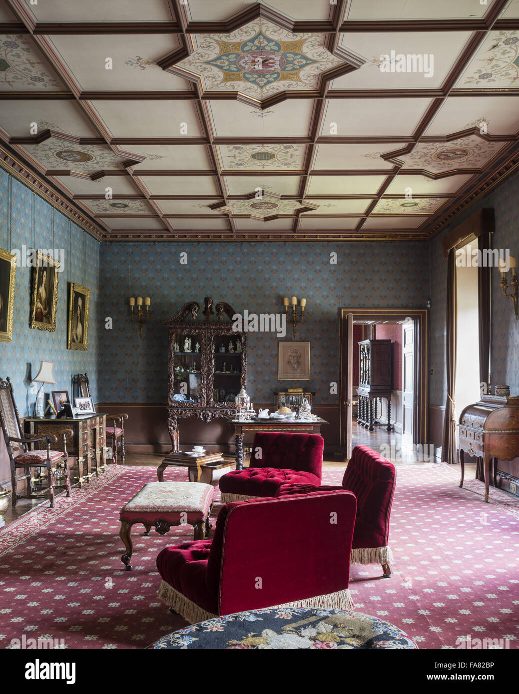 Oxburgh hall west drawing room hi-res stock photography and images - Alamy