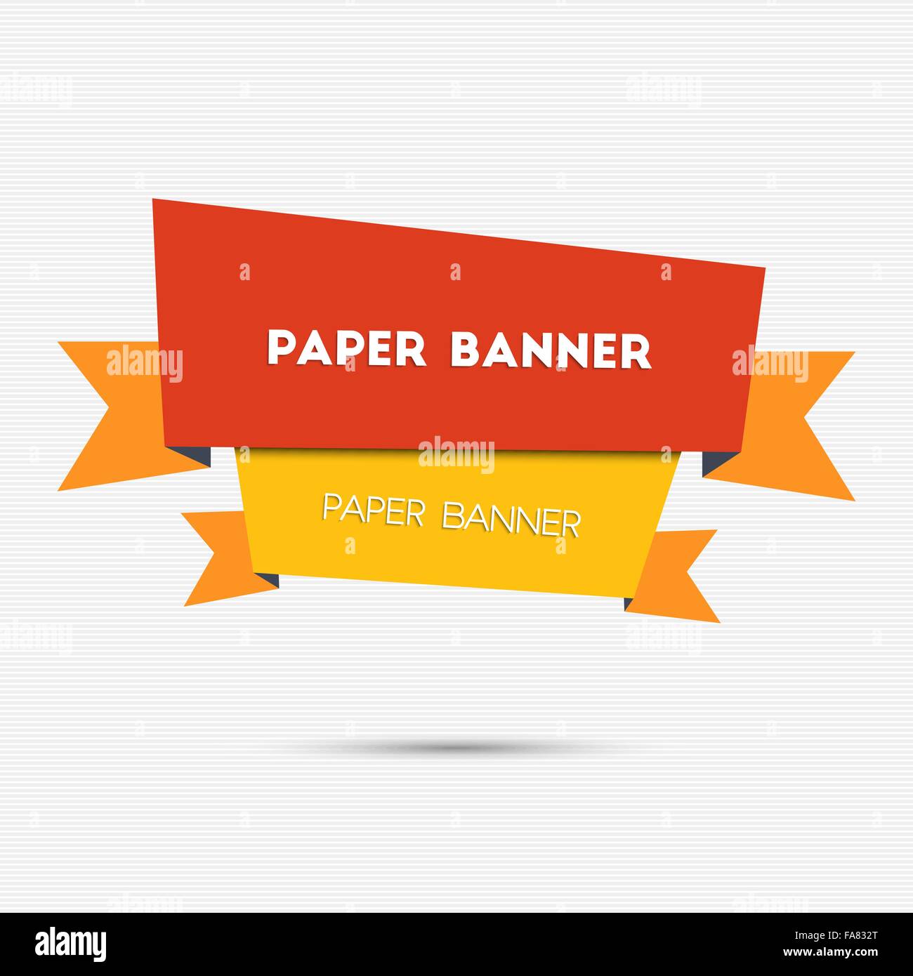 Abstract colorful paper banner for your design Stock Vector Image & Art ...
