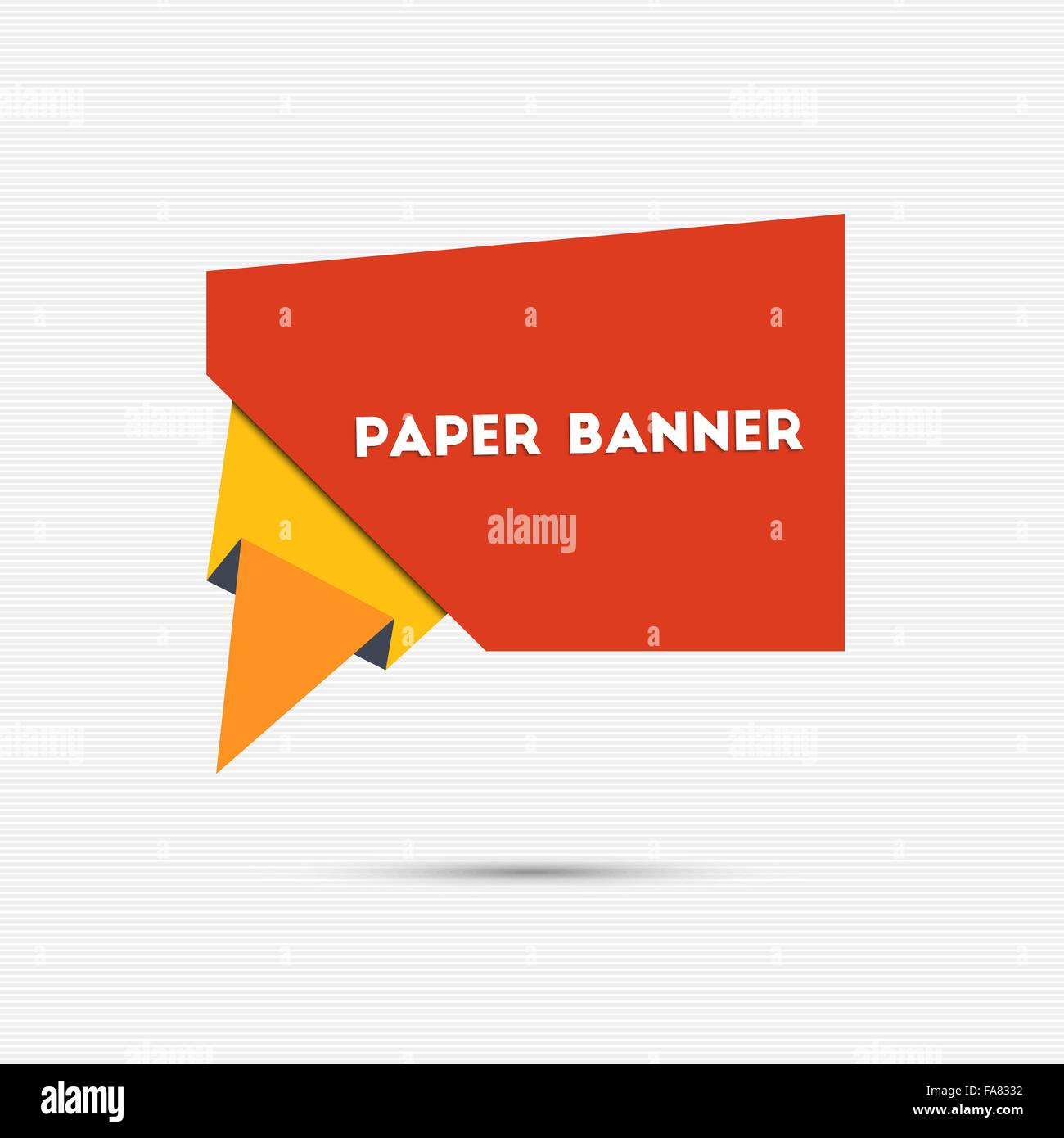 Abstract colorful paper banner for your design Stock Vector Image & Art ...