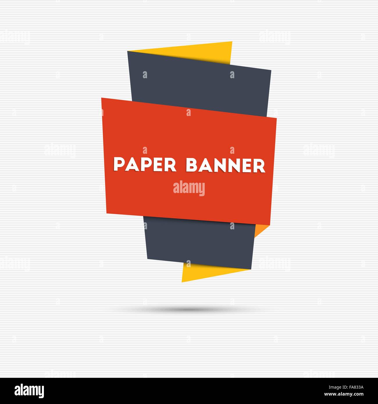 Abstract colorful paper banner for your design Stock Vector Image & Art ...