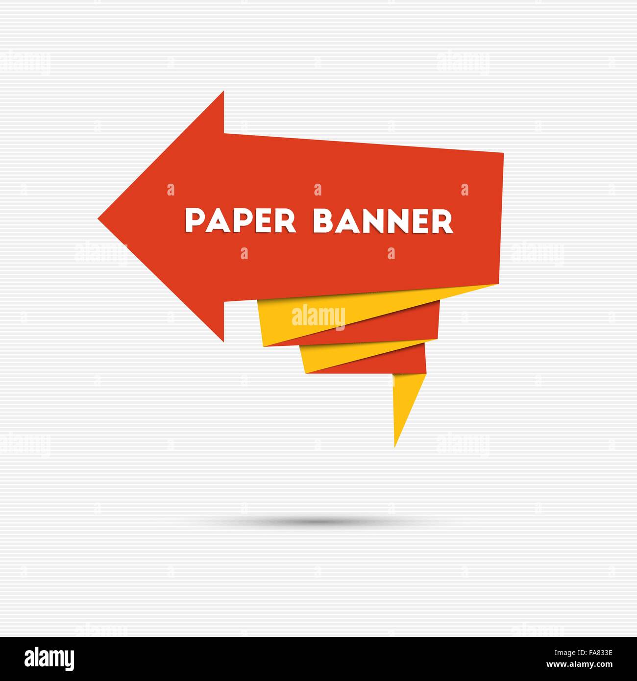 Abstract colorful paper banner for your design Stock Vector Image & Art ...