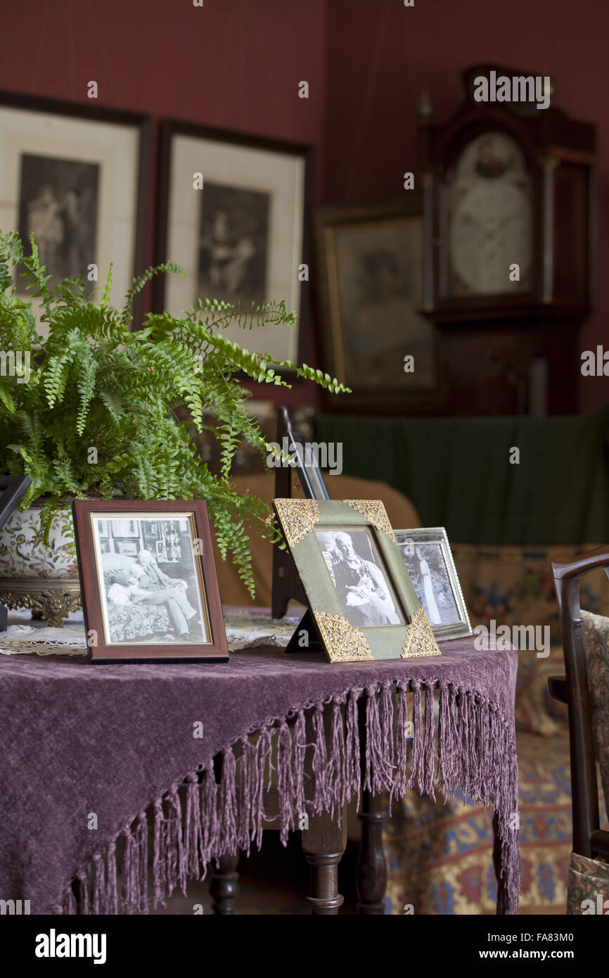 An interior view at Max Gate, Dorset. The writer Thomas Hardy designed ...