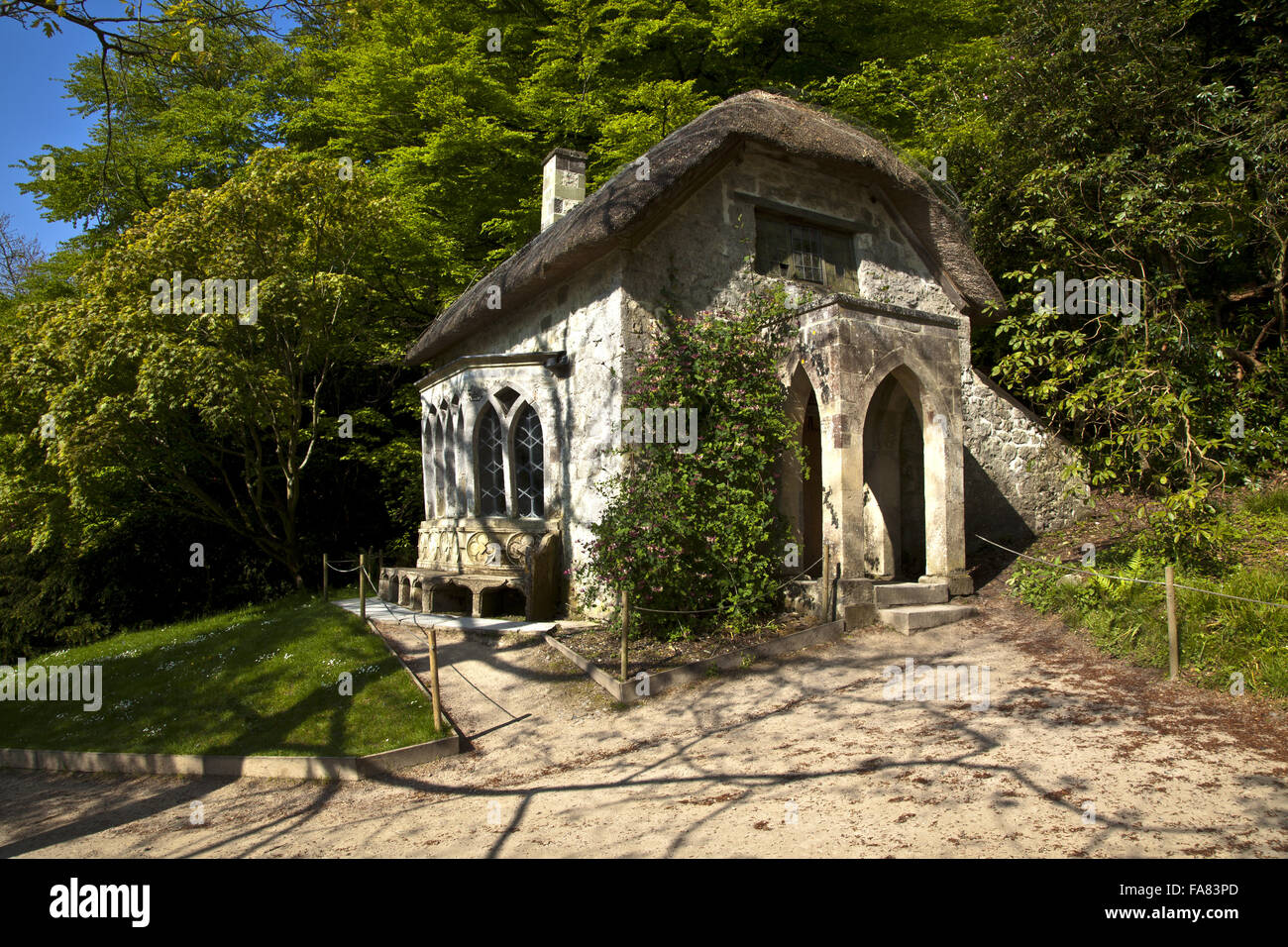 The Gothic Cottage at Stourhead, Wiltshire Stock Photo - Alamy