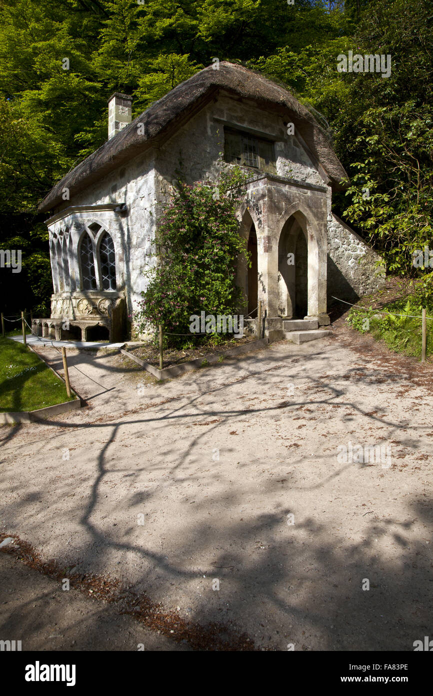 The Gothic Cottage at Stourhead, Wiltshire Stock Photo - Alamy