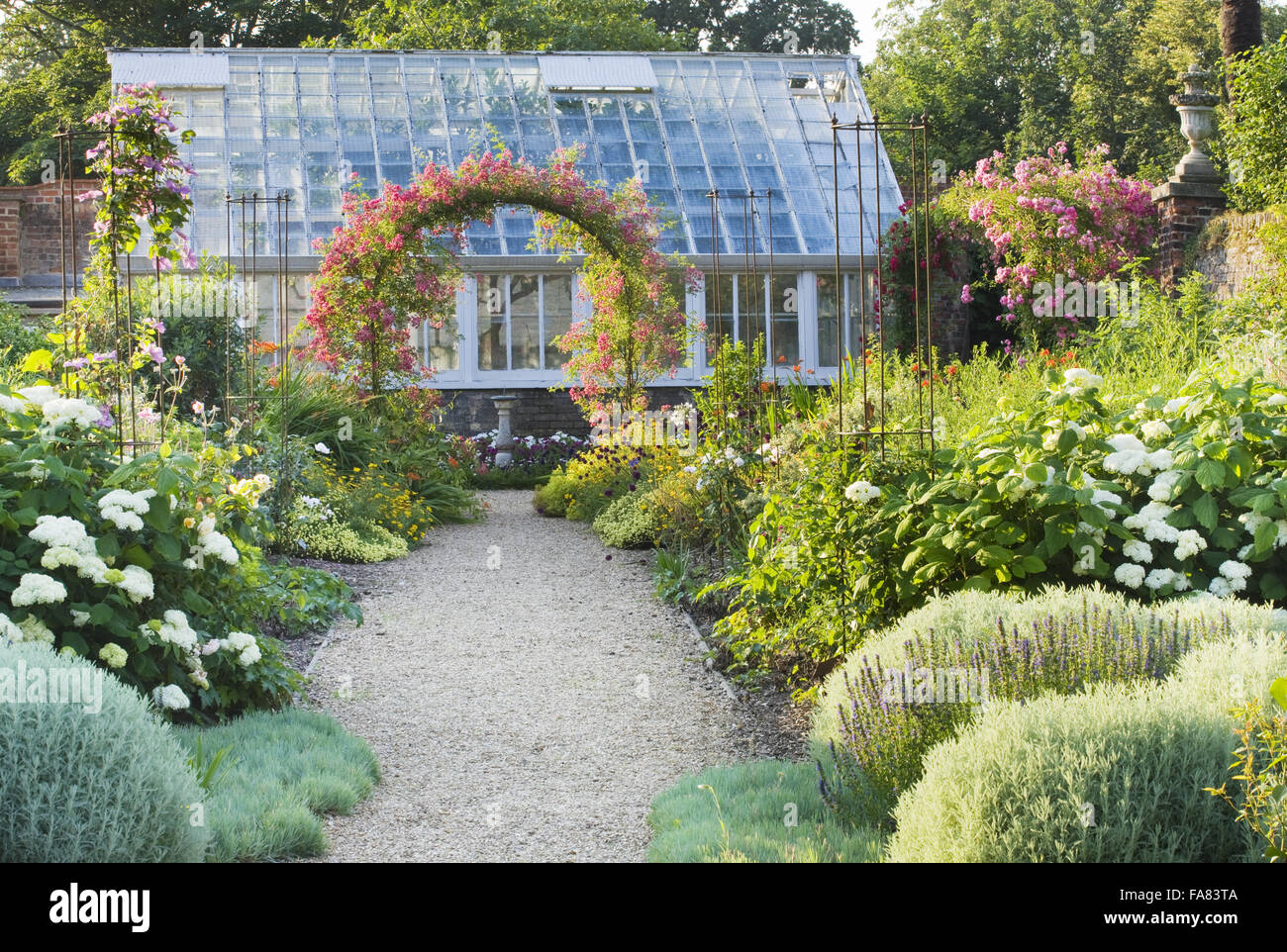 The Orangery seen from the Graham Stuart Thomas Borders at Peckover ...