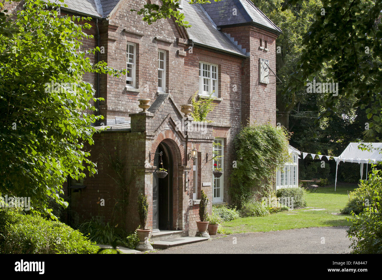 The front of Max Gate, Dorset. The writer Thomas Hardy designed Max ...