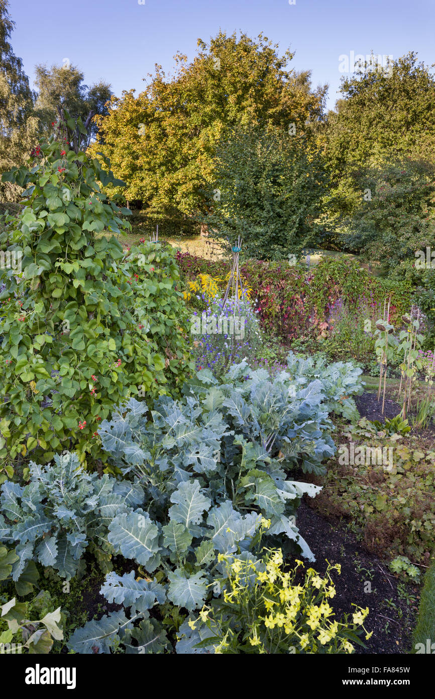 The vegetable garden at Bateman's, East Sussex. Bateman's was the home ...