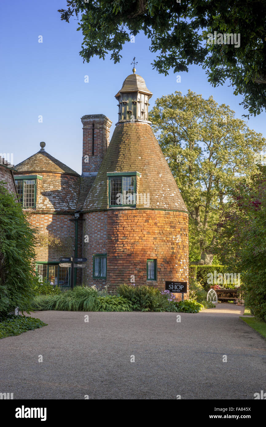 The oast house near the main house at Bateman's, East Sussex. Bateman's ...