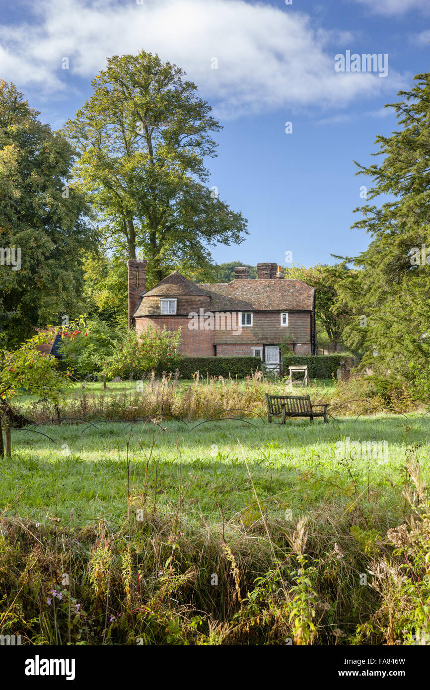 The oast house at Bateman's, East Sussex. Bateman's was the home of the ...