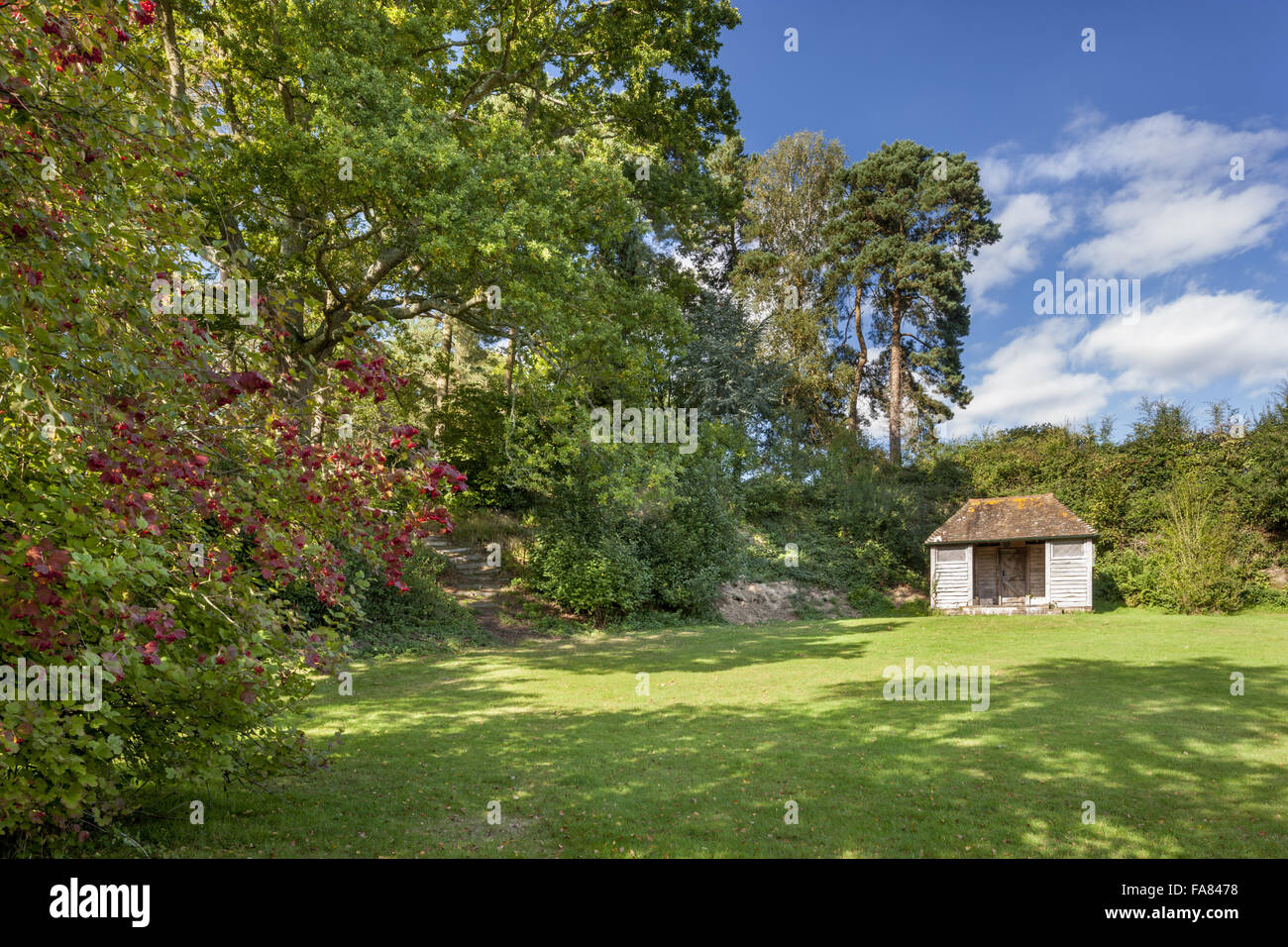 The Quarry Garden at Bateman's, East Sussex. Bateman's was the home of ...