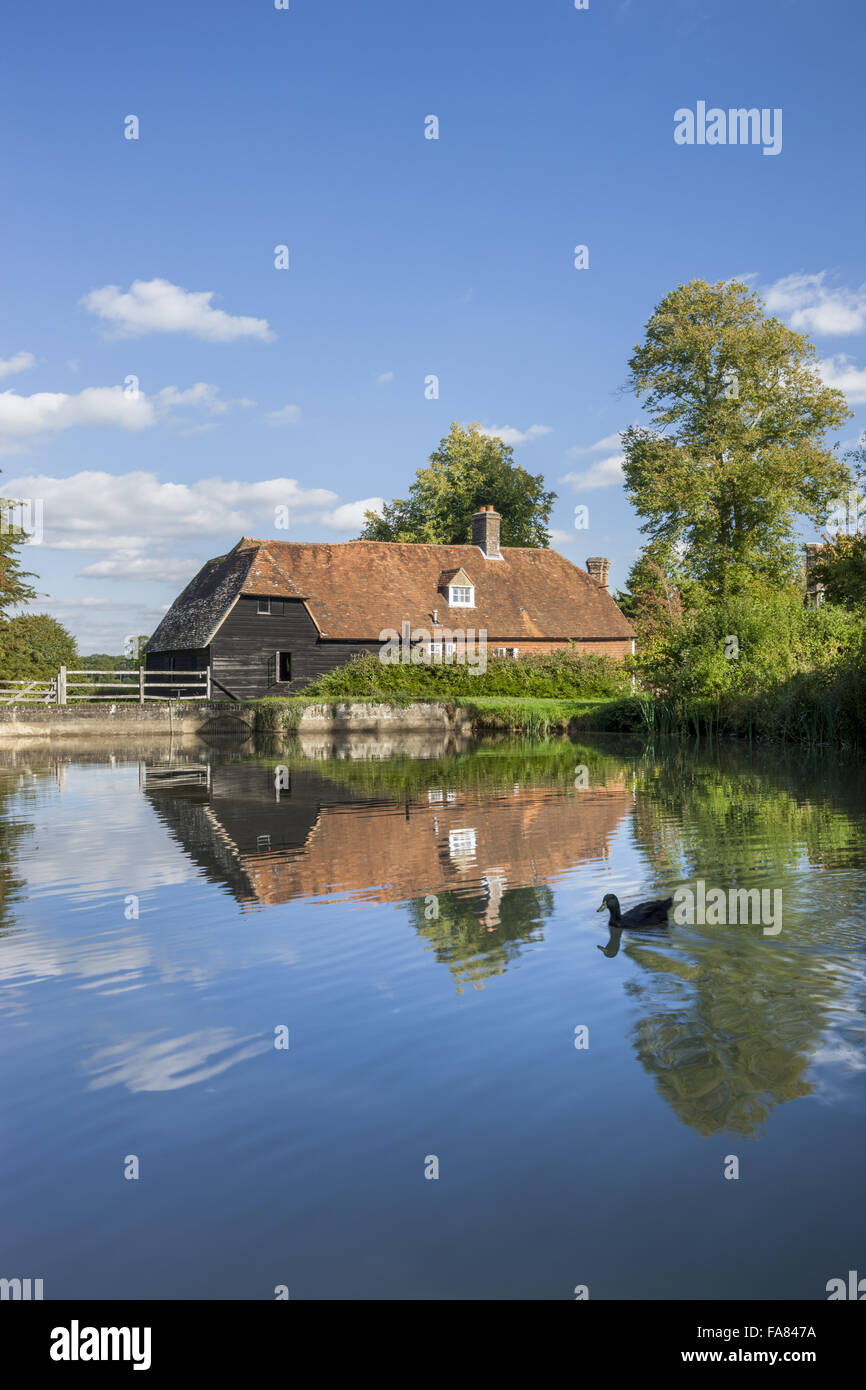 The mill pond at Bateman's, East Sussex. Bateman's was the home of the ...