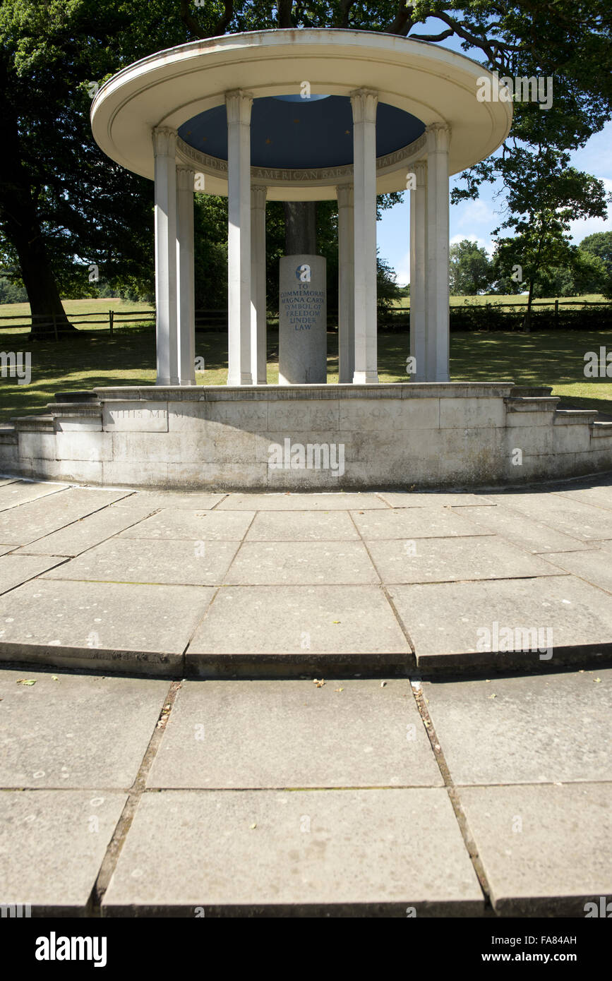 The Magna Carta Memorial, Runnymede, Surrey. The memorial marks the ...