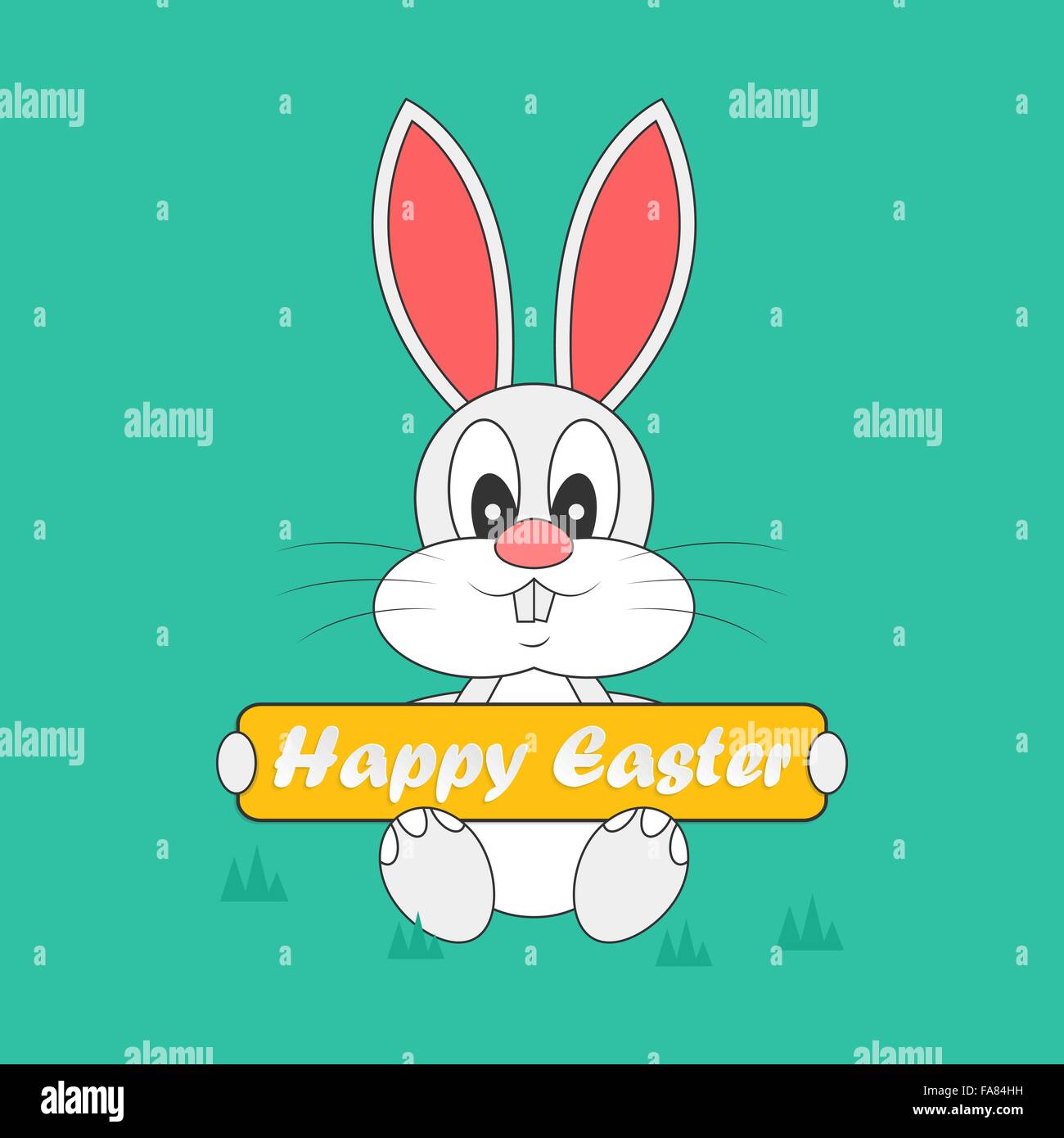 Abstract Bunny Clip Art