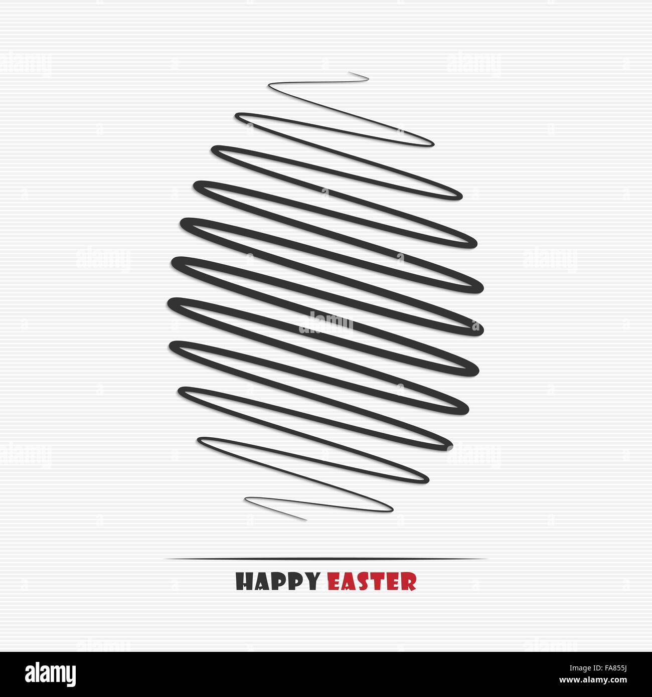 Vector illustration of an abstract easter egg for your design Stock ...