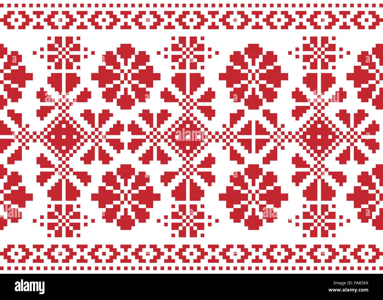 Vector illustration of seamless traditional national embroidered ...