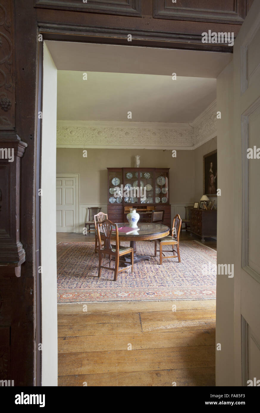 View into the Middle Chamber at Chastleton House, Oxfordshire. The ...