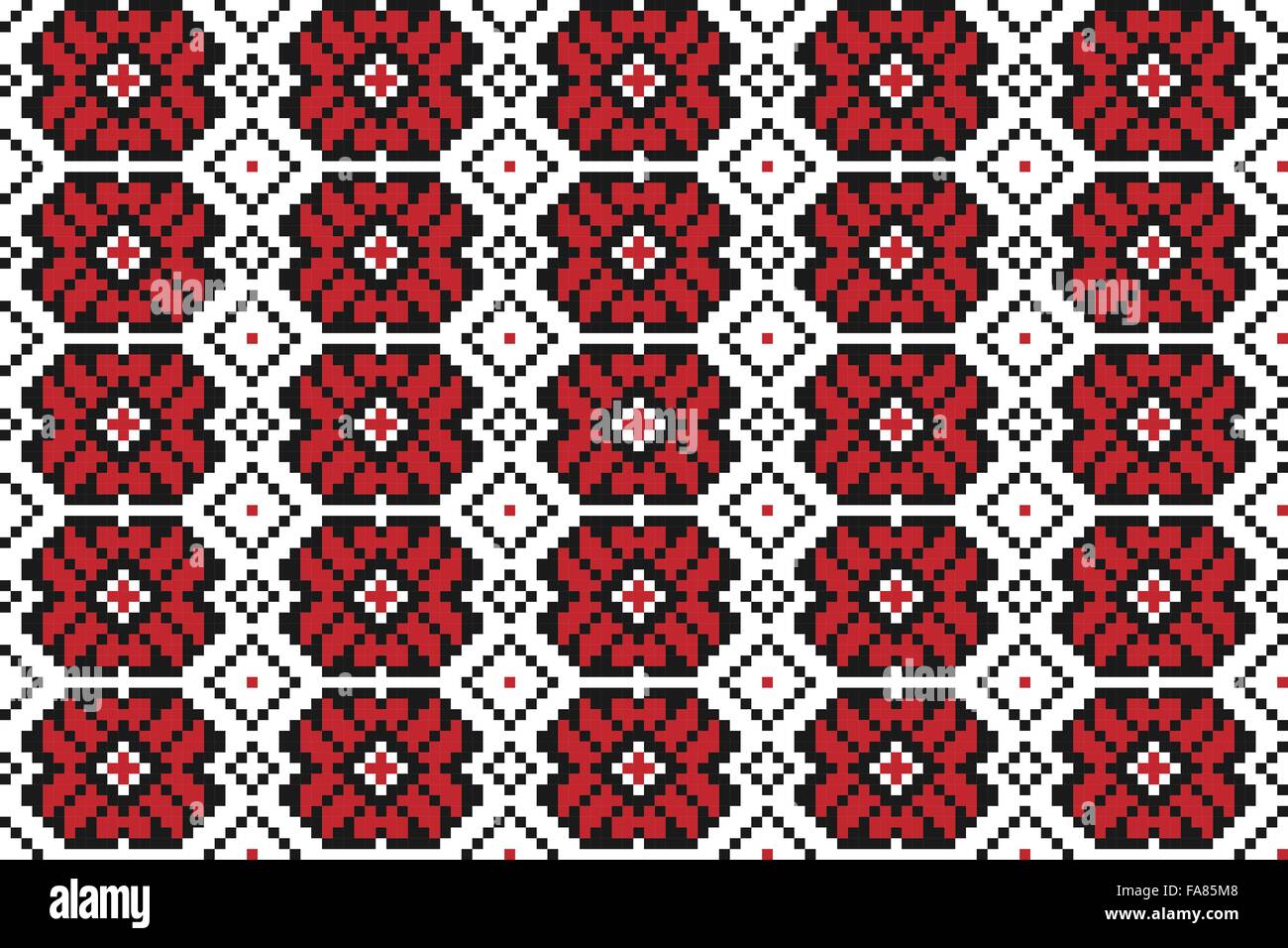 Vector illustration of seamless traditional national embroidered ...