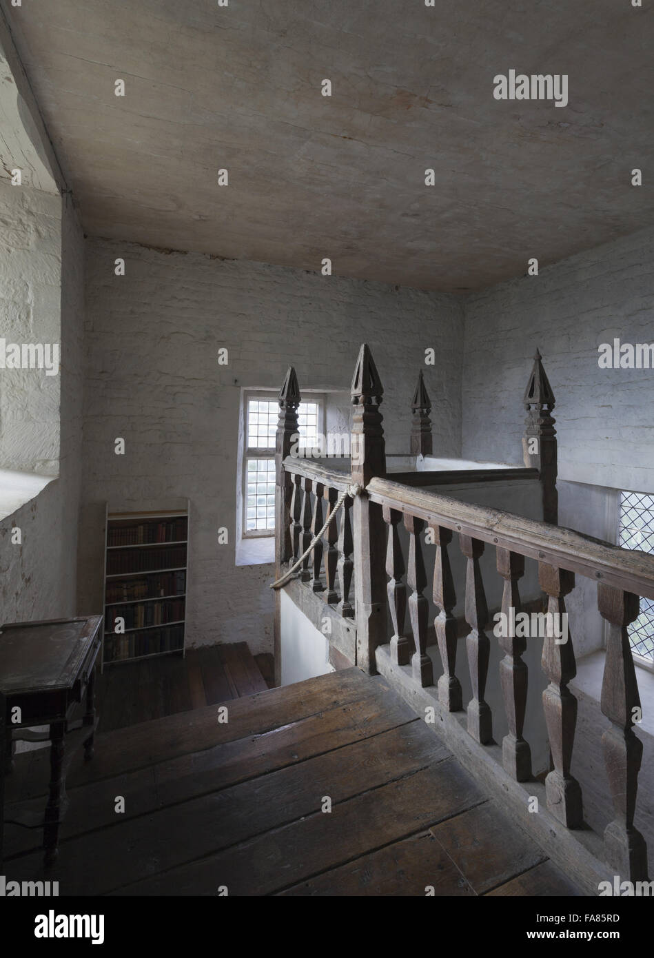 The head of the West Staircase at Chastleton House, Oxfordshire Stock ...