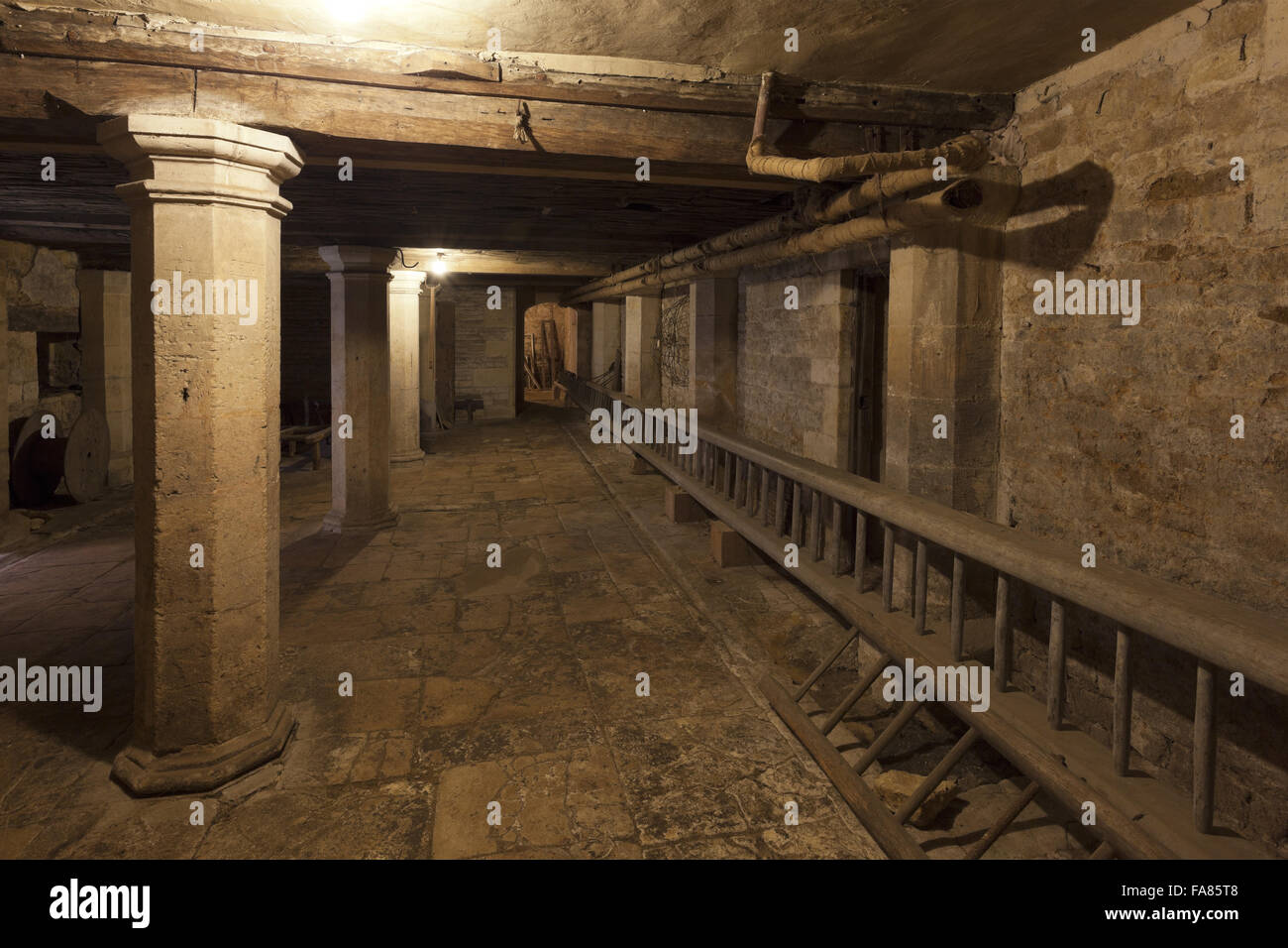 The Beer Cellar with the big ladder stretching into the next room at ...