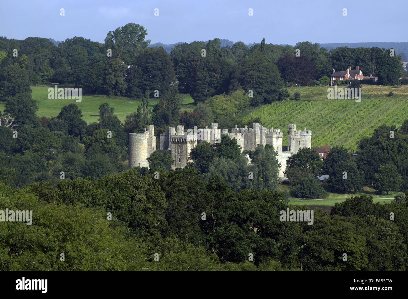 Bodiam castle view hi-res stock photography and images - Alamy