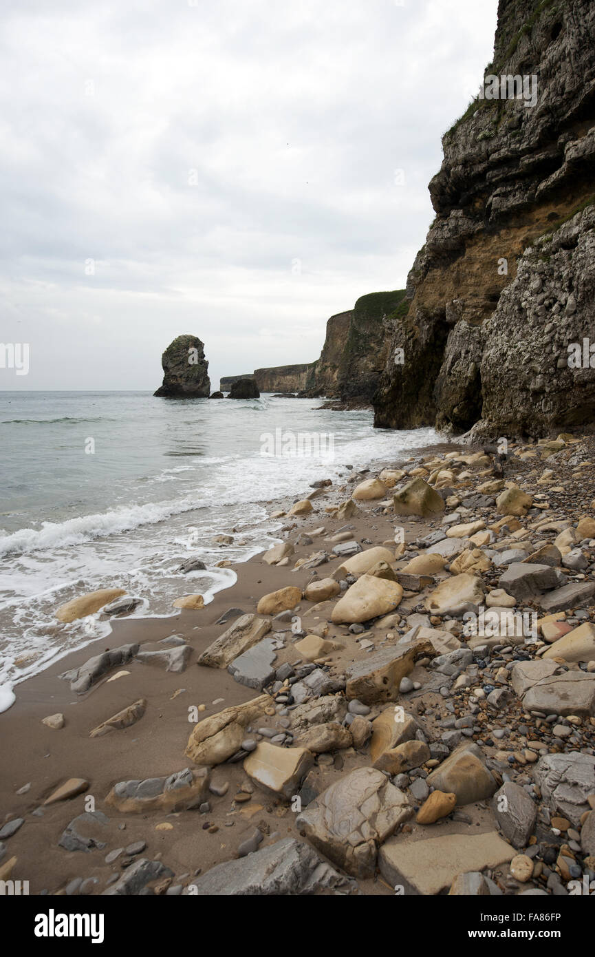 The beach at Marsden Bay, Tyne & Wear Stock Photo - Alamy