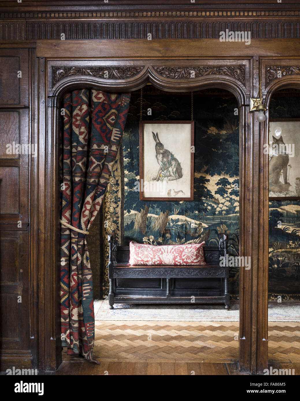 An interior view of Wightwick Manor and Gardens, West Midlands ...