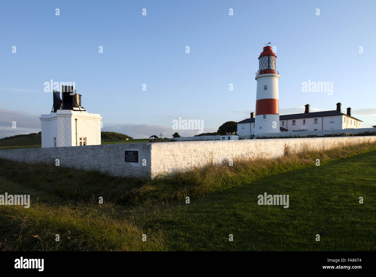 Souter Lighthouse, Tyne & Wear. This was the first purpose-built lighthouse in the world powered ...