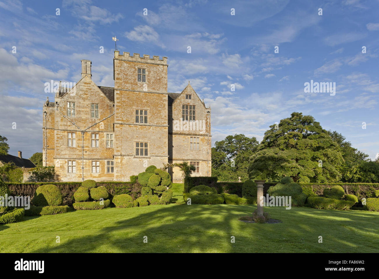 The east front of Chastleton House, Oxfordshire, catching the morning ...