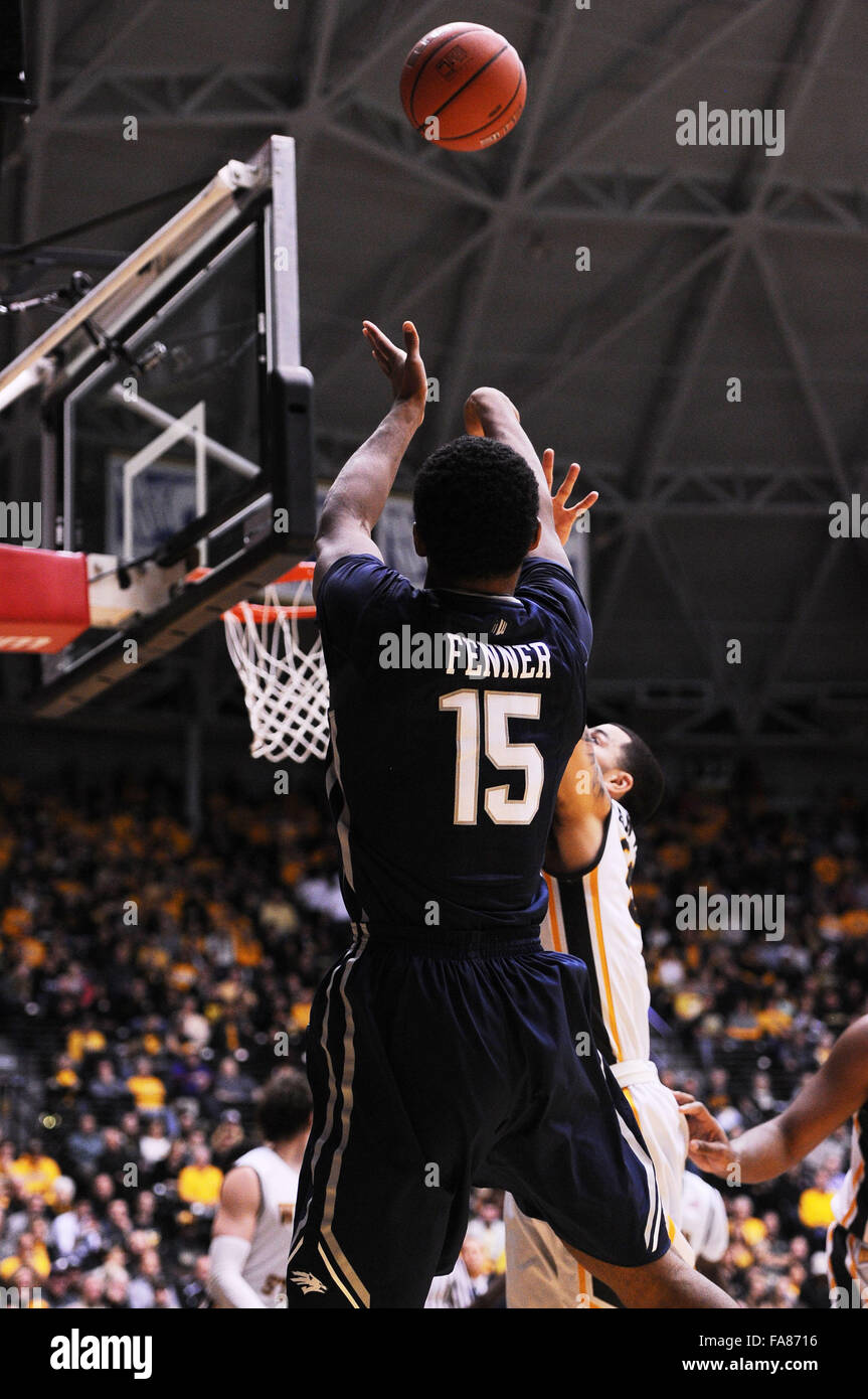 Wichita, Kansas, USA. 22nd Dec, 2015. Nevada Wolf Pack guard D.J ...