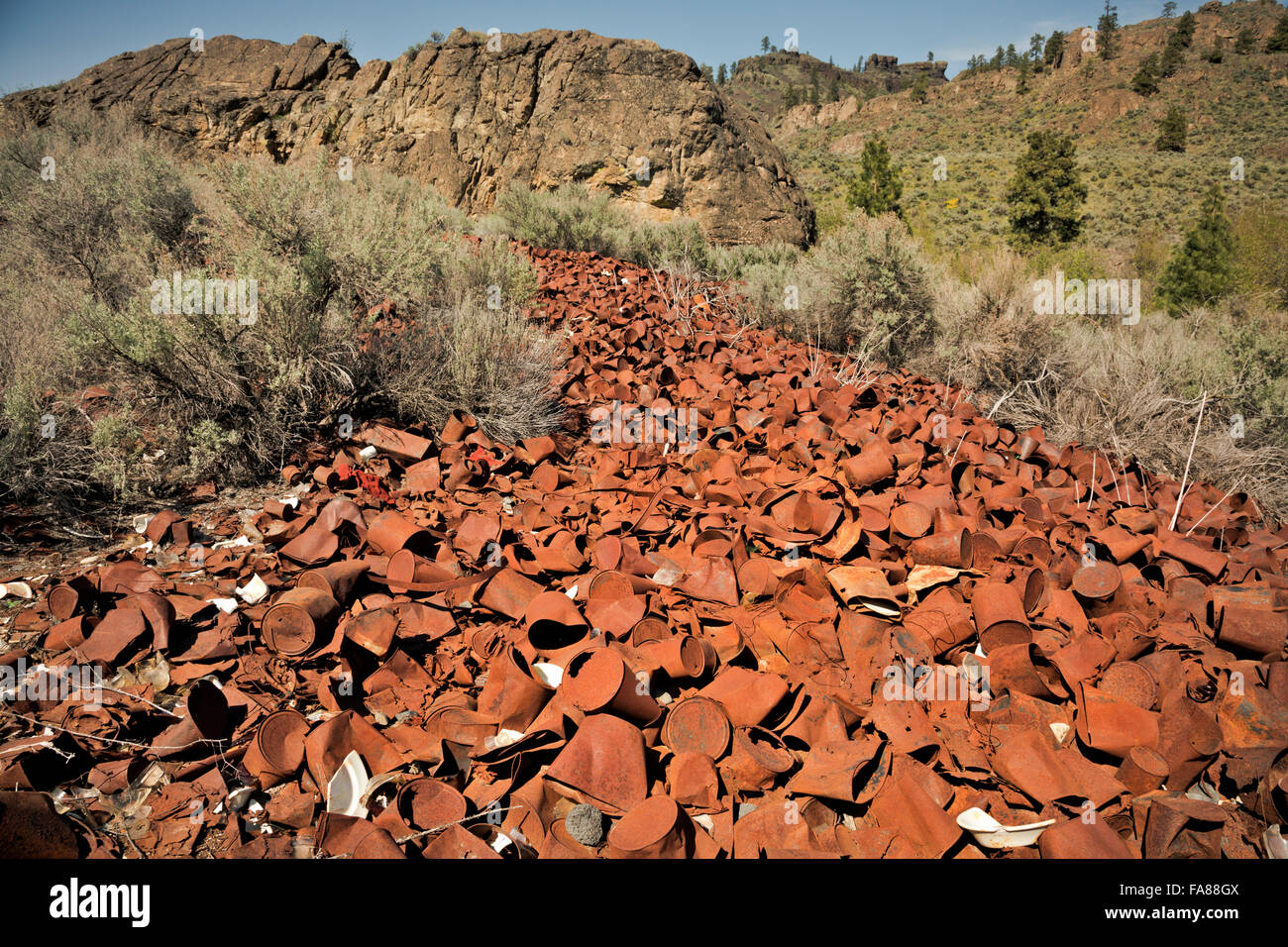 WASHINGTON - Old dump for thousands of tin cans and pieces of crockery ...