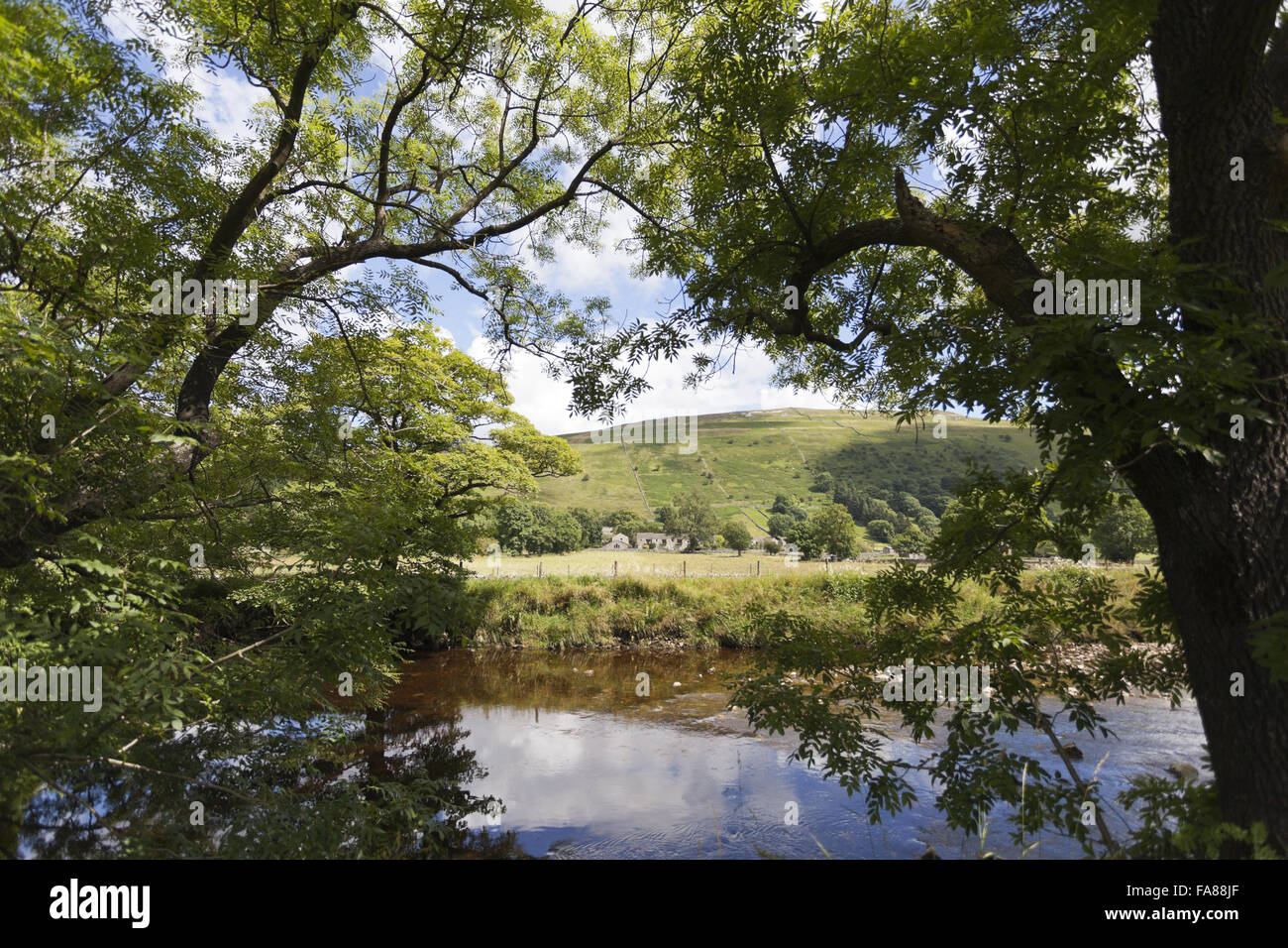 River Wharfe at Buckden, Upper Wharfedale, Yorkshire Dales Stock Photo ...