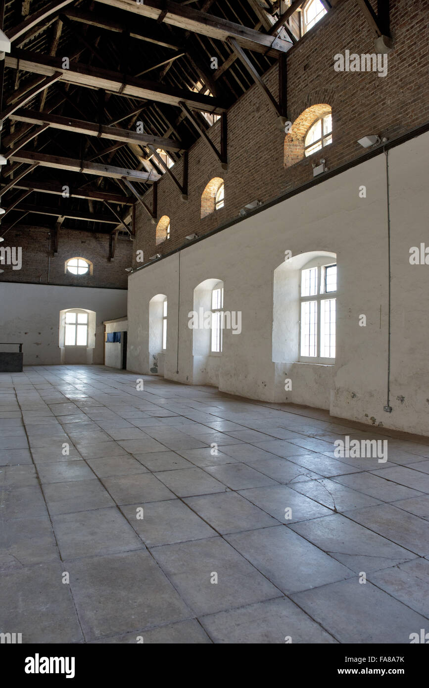Inside the stable block at Tredegar House, Newport, South Wales Stock ...