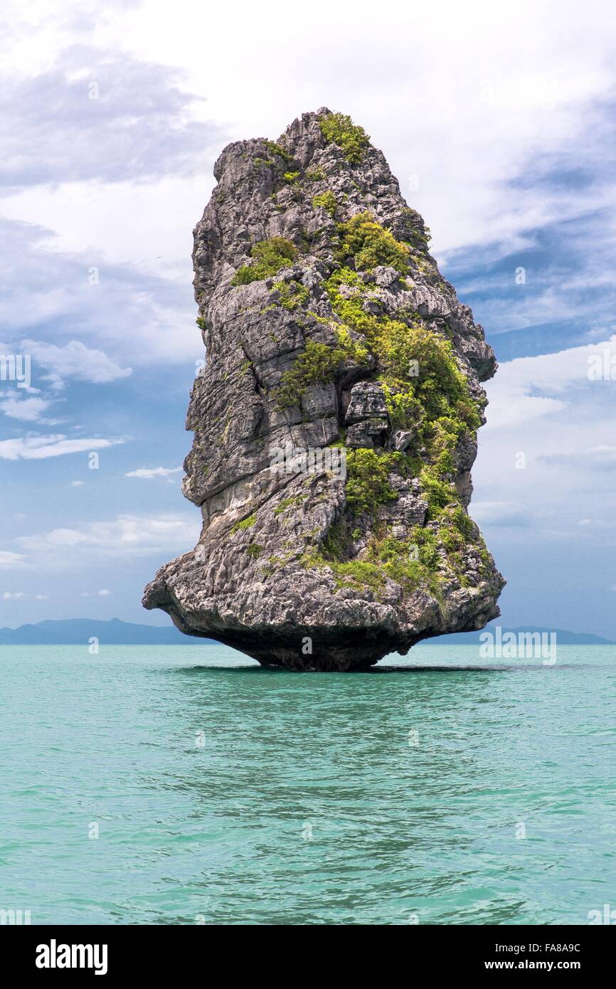 Large rock in water, Koh Samui, Thailand Stock Photo - Alamy