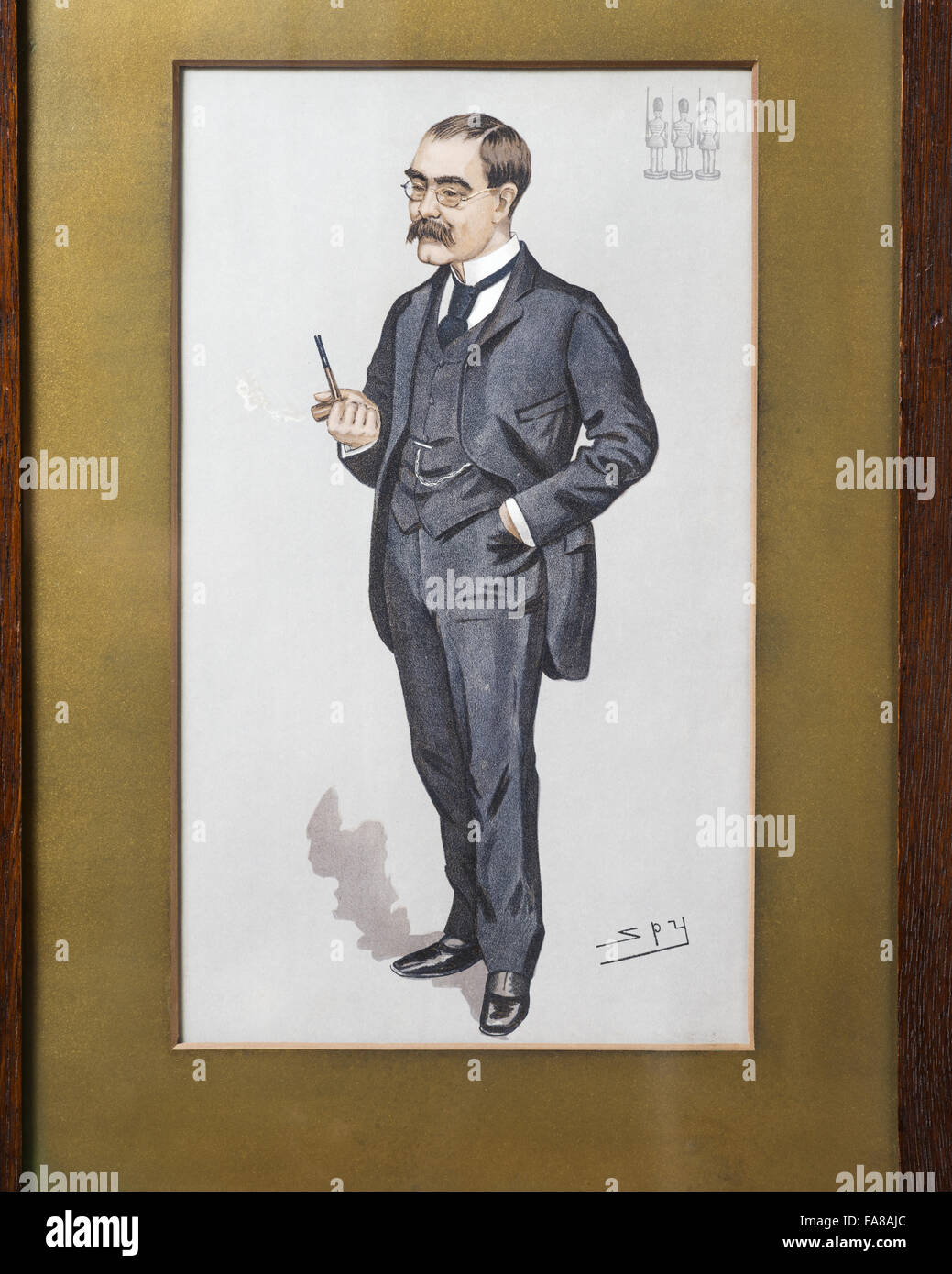 Rudyard Kipling (1865-1936) by Sir Leslie Ward, `Spy' at Bateman's ...