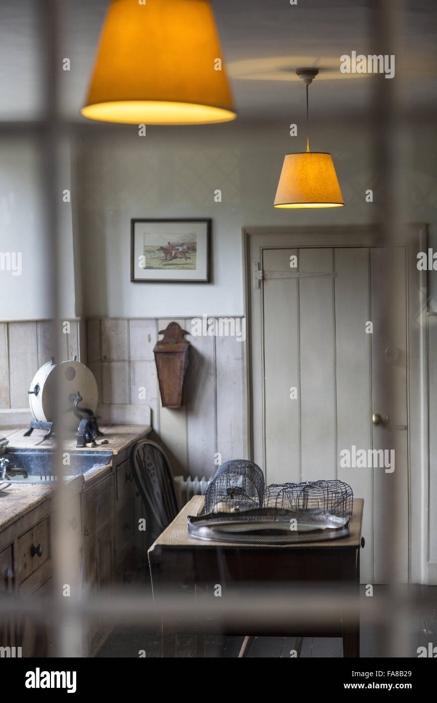 The Butler's Pantry at Ightham Mote, Kent. Ightham Mote is a medieval ...