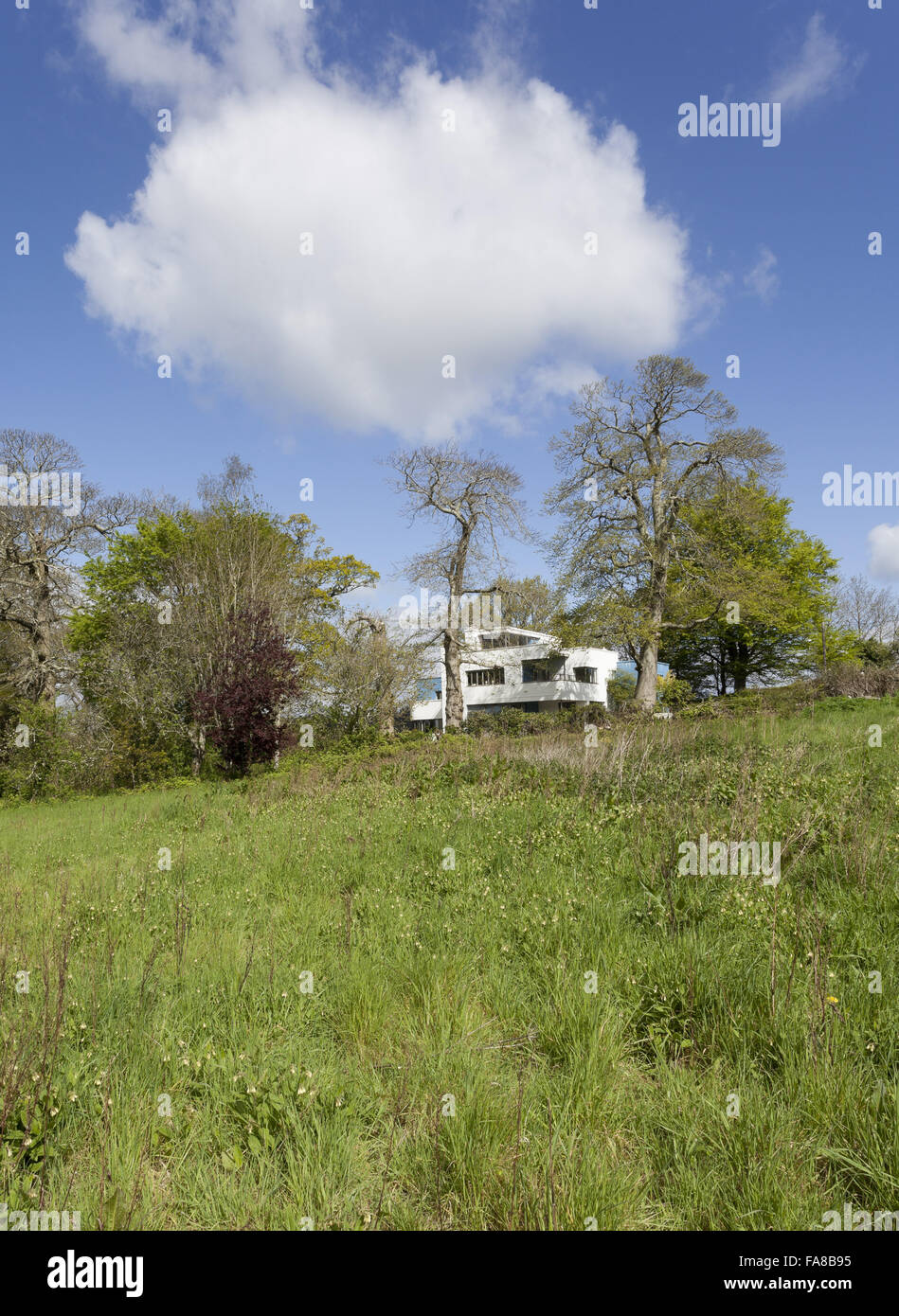 A long view of High Cross House, Dartington, Devon. High Cross House ...