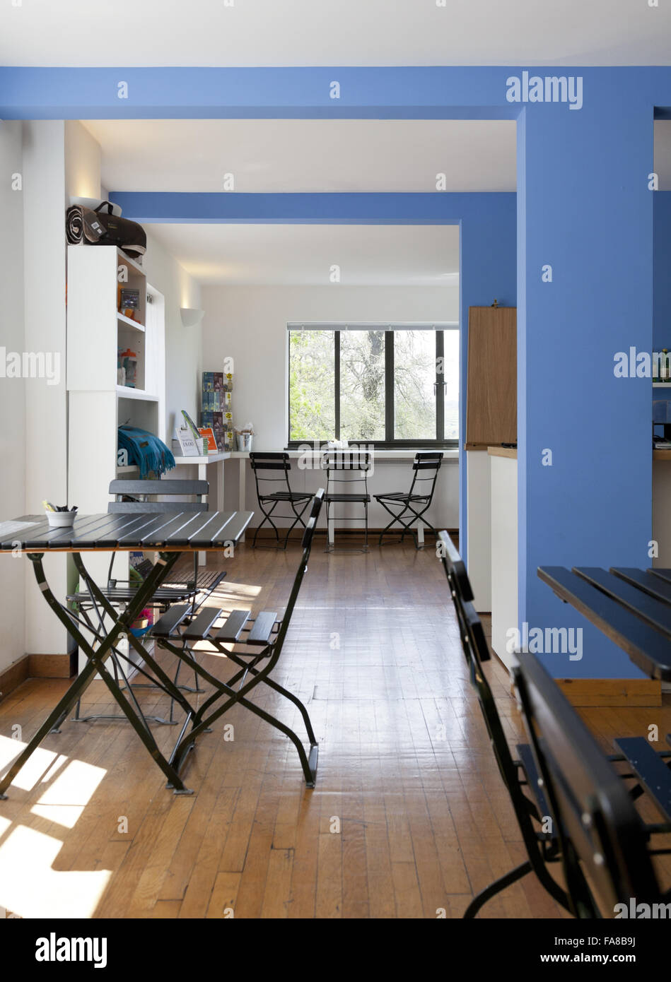 The cafe gallery on the first floor at High Cross House, Dartington ...