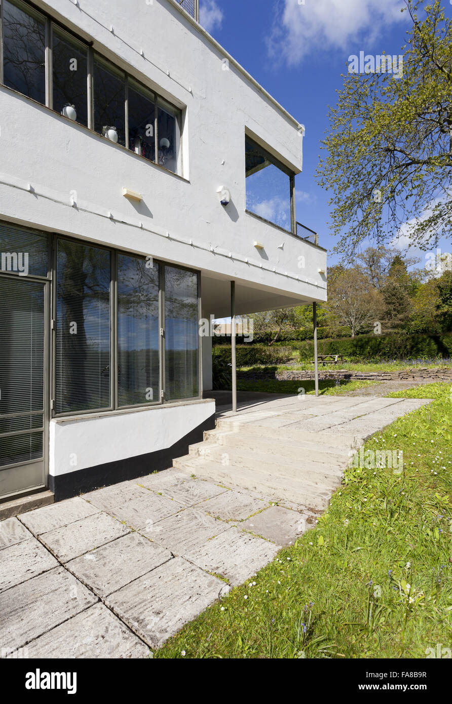 Exterior view of the south-east rear corner and verandah leading from ...