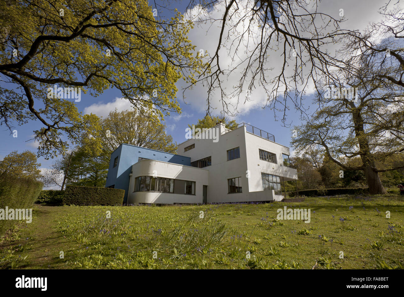 Exterior view of the south and west facades at High Cross House ...