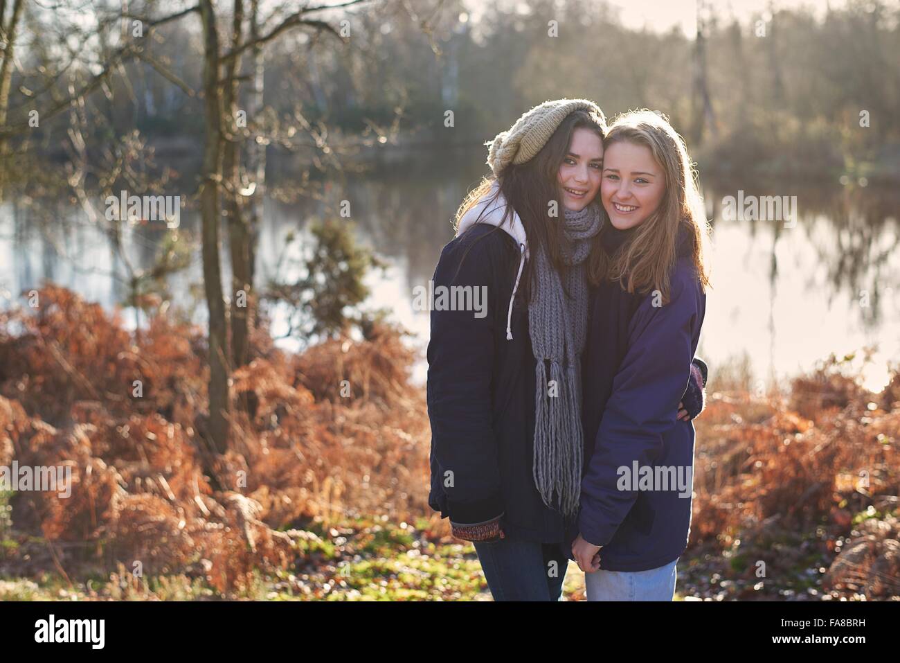 Portrait of teenage girls, outdoors Stock Photo - Alamy