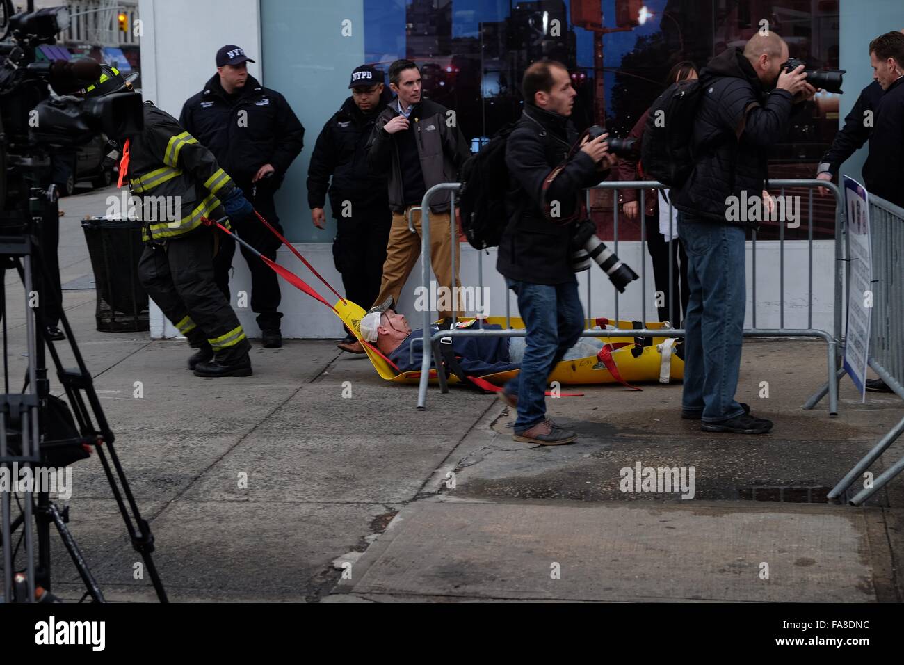 The New York Police Department (NYPD) conduct an active shooter ...