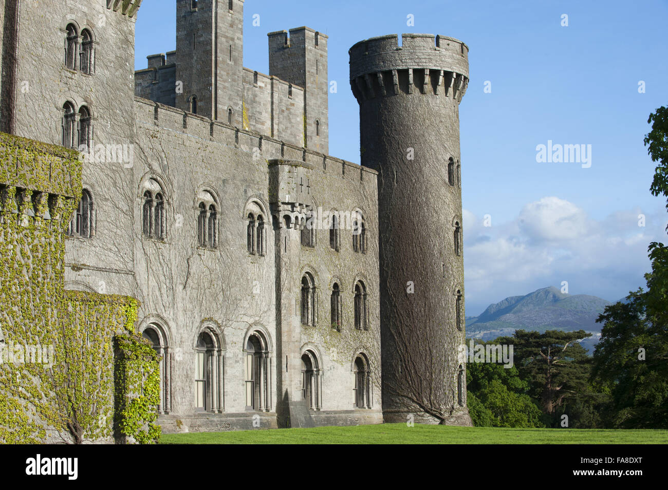 Penrhyn Castle, Gwynedd, North Wales. Penrhyn Castle was built in the ...