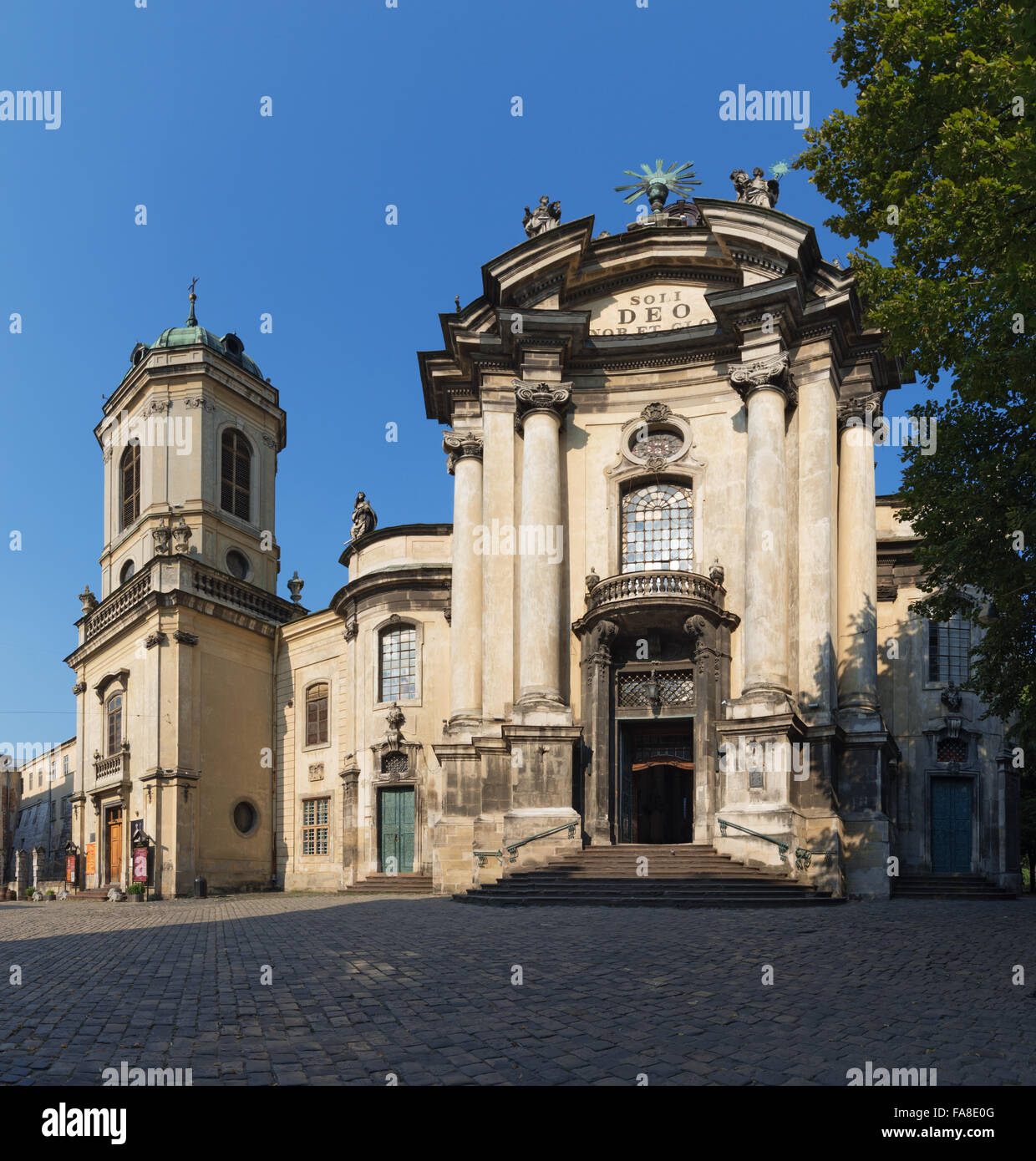 Dominican church in Lviv. Church of the Holy Eucharist of greek ...