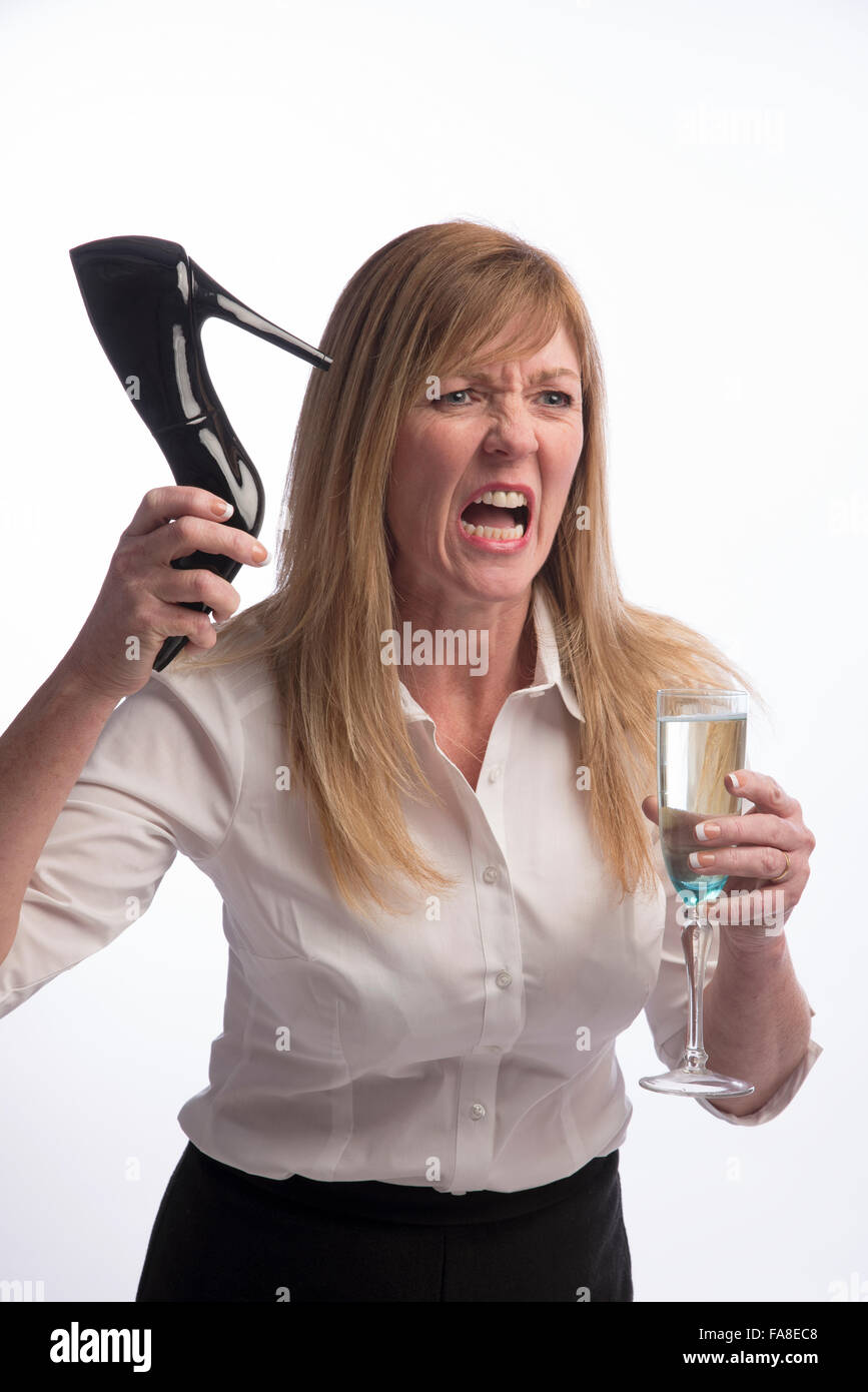 Stiletto shoe attack hi-res stock photography and images - Alamy