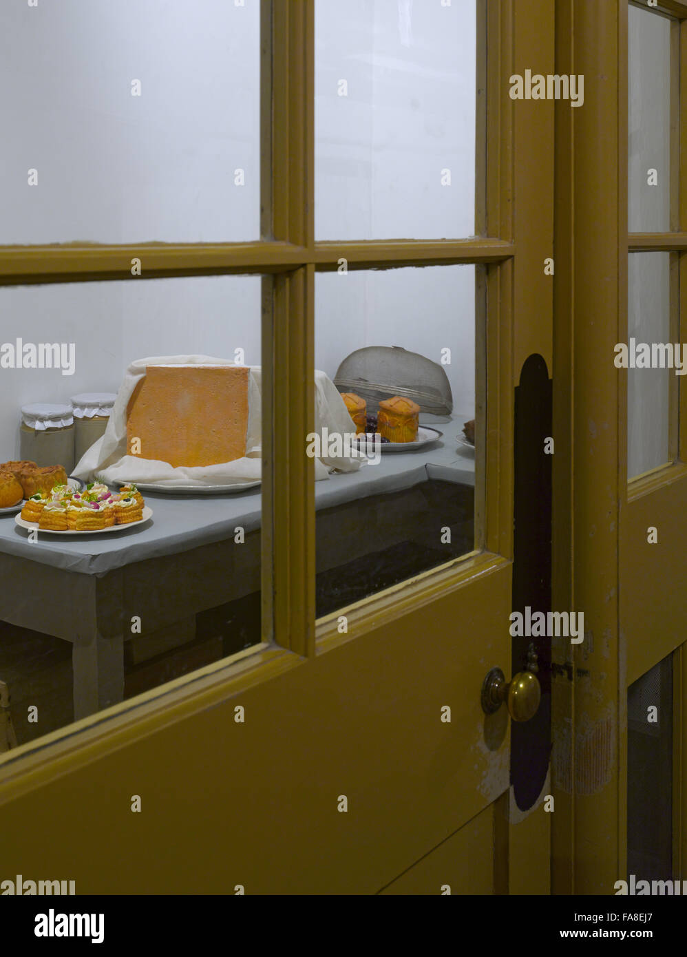 View through the door into the Cold Food Store in the Basement at ...