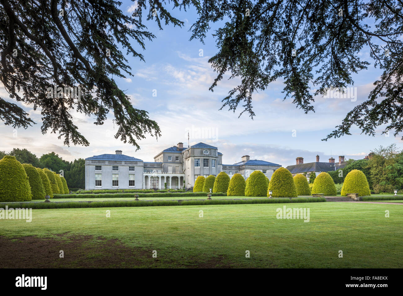The west front of the house in June on the Shugborough Estate ...