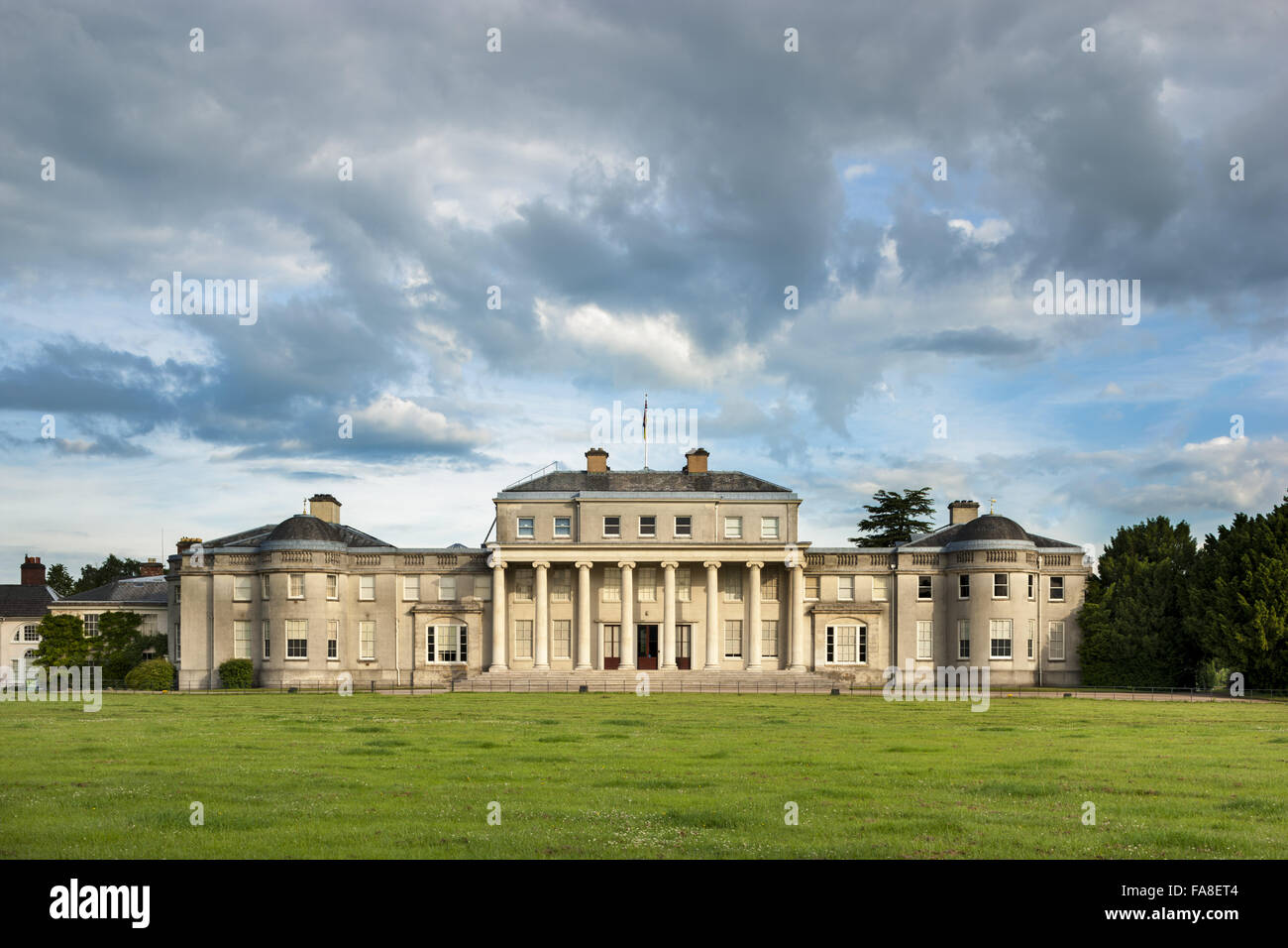 The east front of the house in June on the Shugborough Estate ...