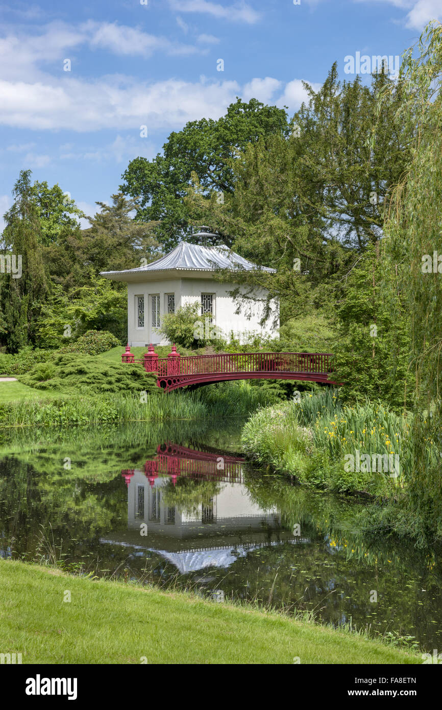 Chinese House in June on the Shugborough Estate, Staffordshire. The ...