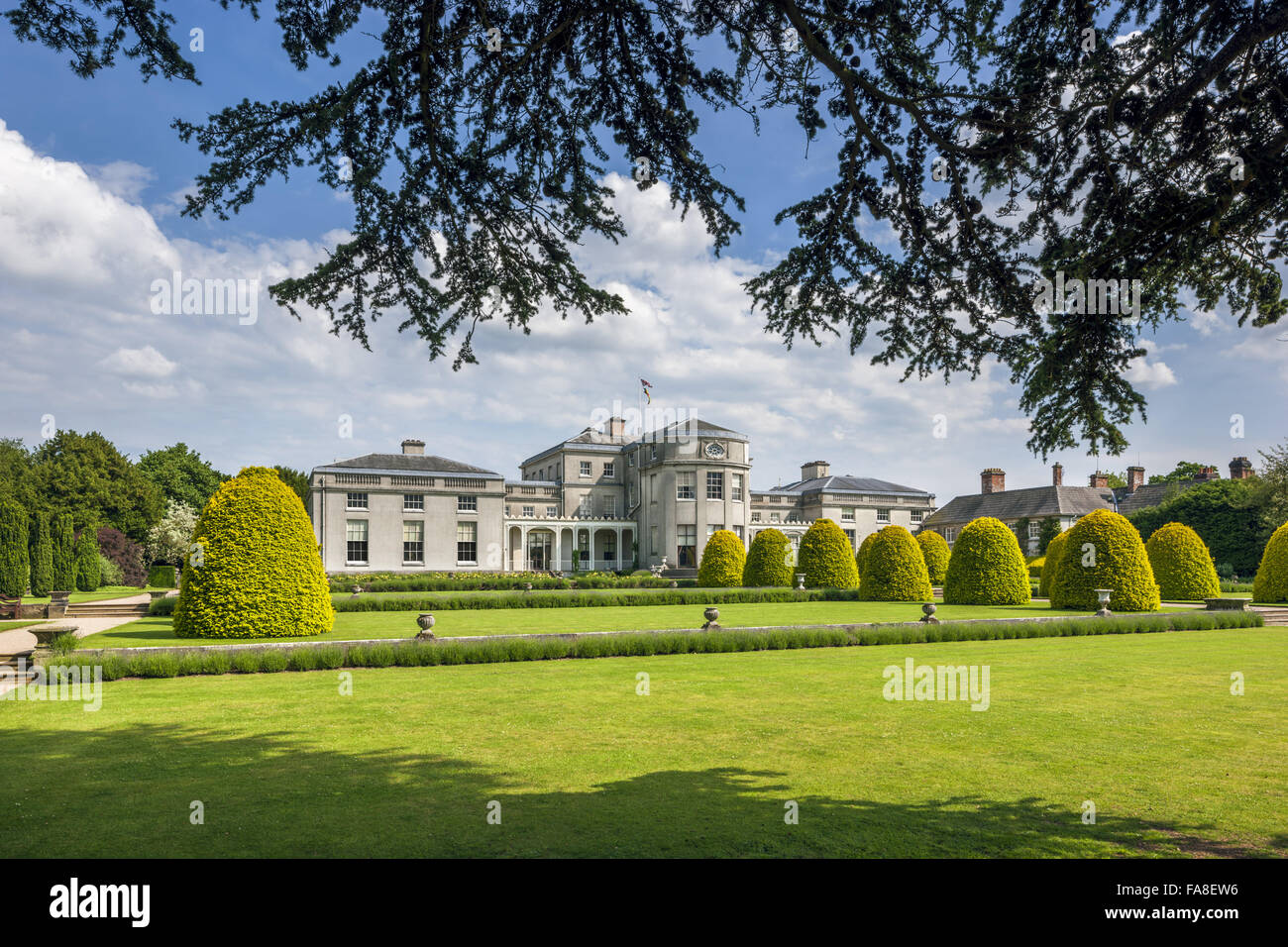 The west front of the house in June on the Shugborough Estate ...