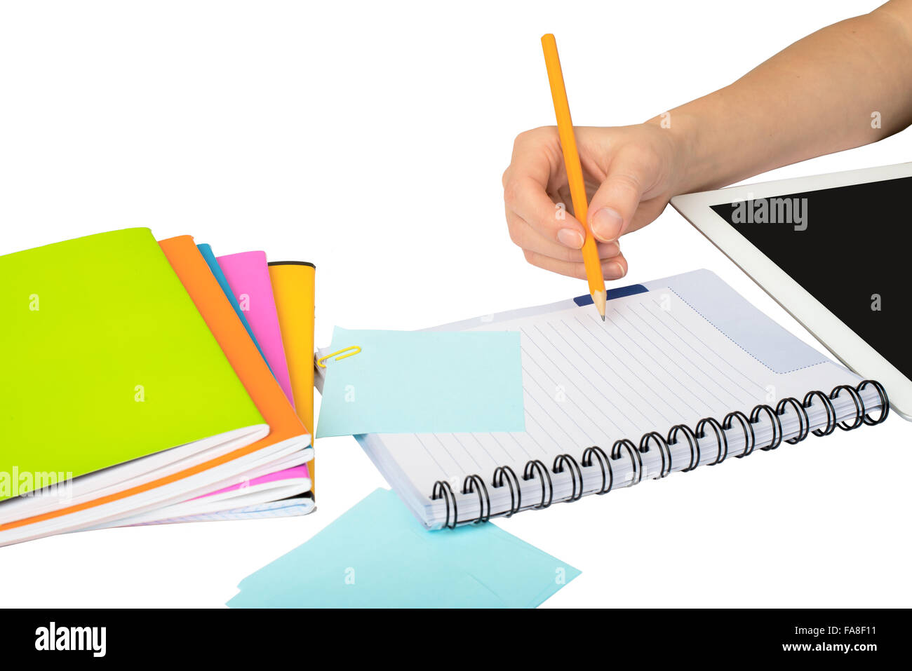 Student report writing hi-res stock photography and images - Alamy